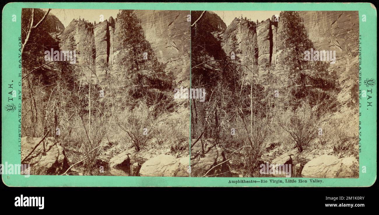 Amphitheatre - Rio Virgin, Little Zion Valley , Canyons, Rivers, Cliffs ...