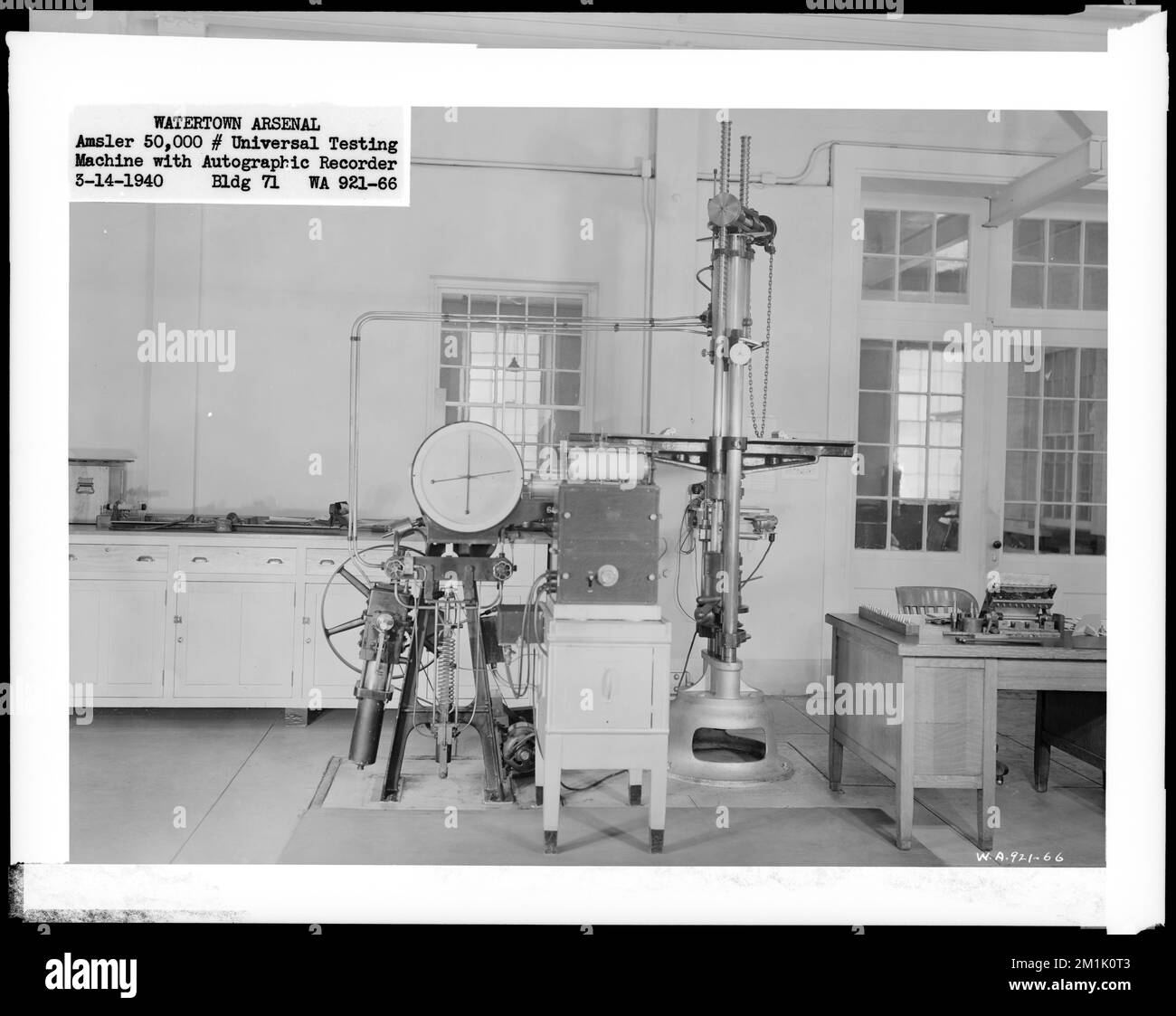 Amsler 50,000, universal testing machine with autographic recorder ...