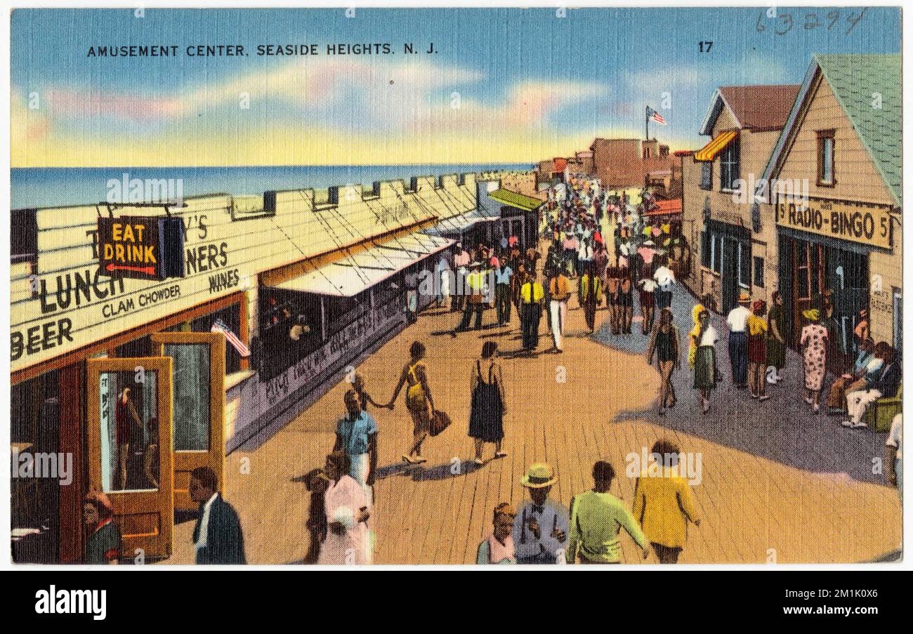 Amusement center, Seaside Heights, N. J. , Amusement parks, Beaches ...