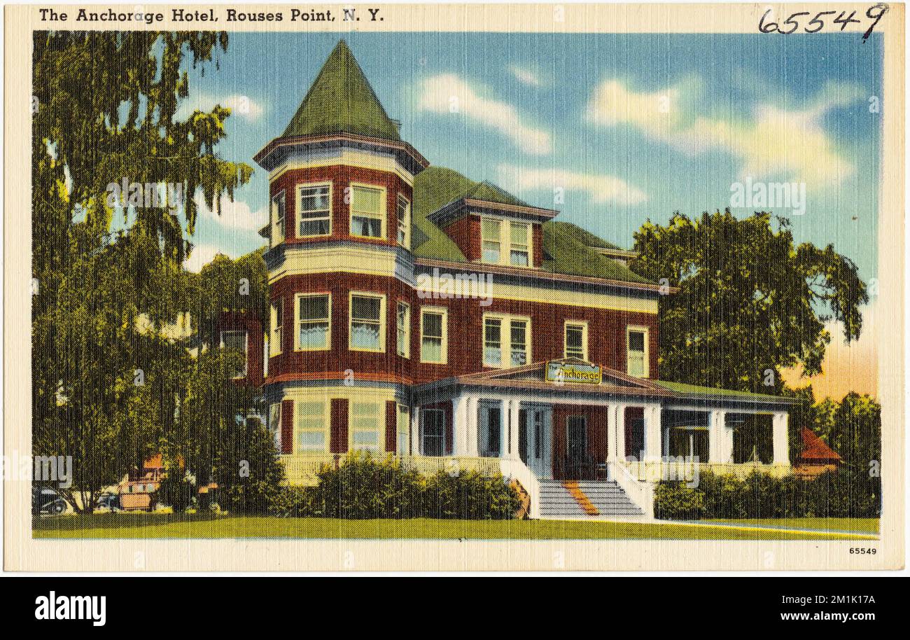 The Anchorage Hotel, Rouses Point, N.Y. , Hotels, Tichnor Brothers ...