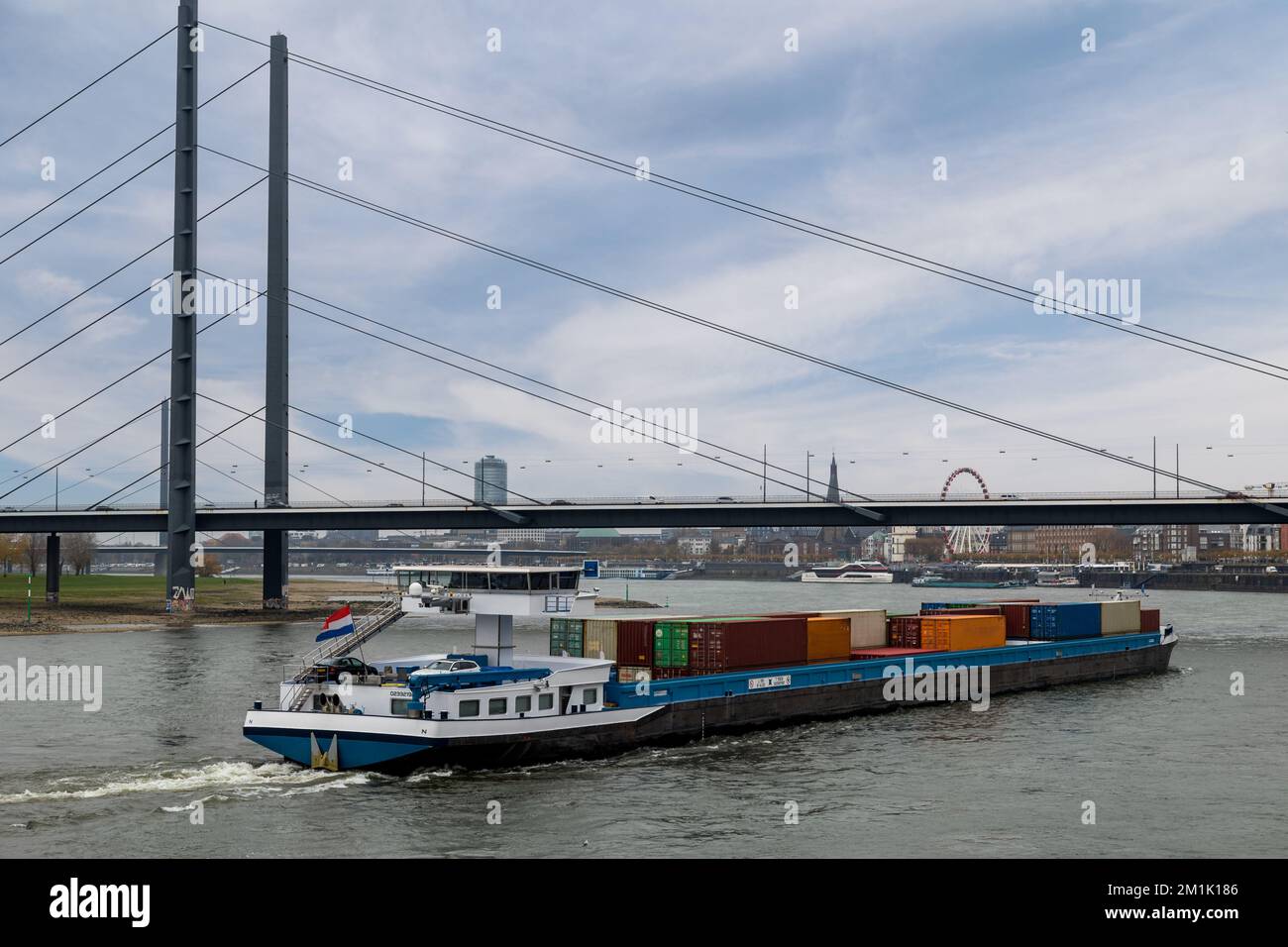 River rhine container barge hi-res stock photography and images - Alamy