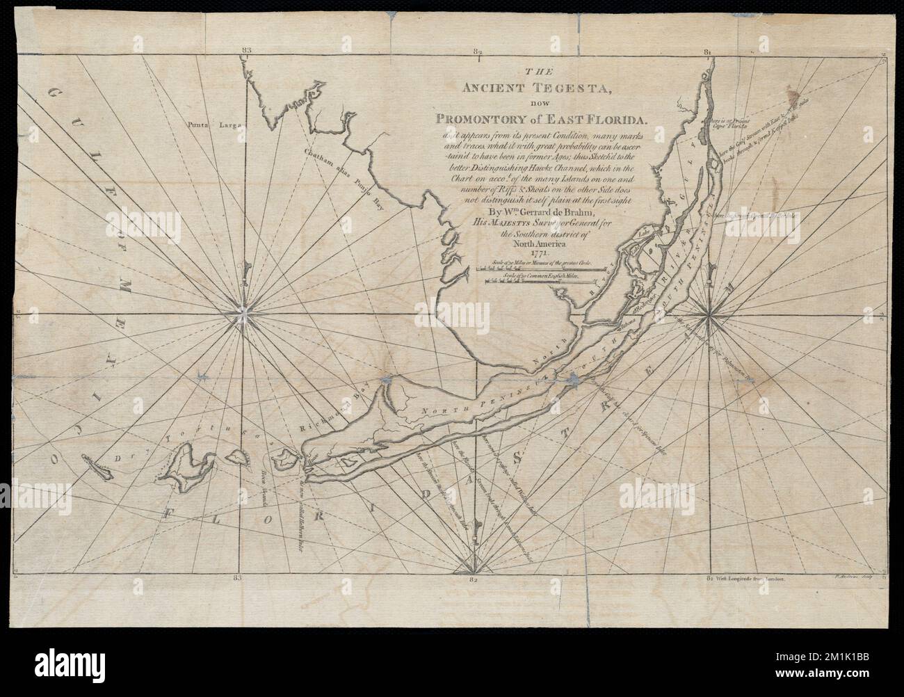 The Ancient Tegesta, now promontory of East Florida , Nautical charts ...
