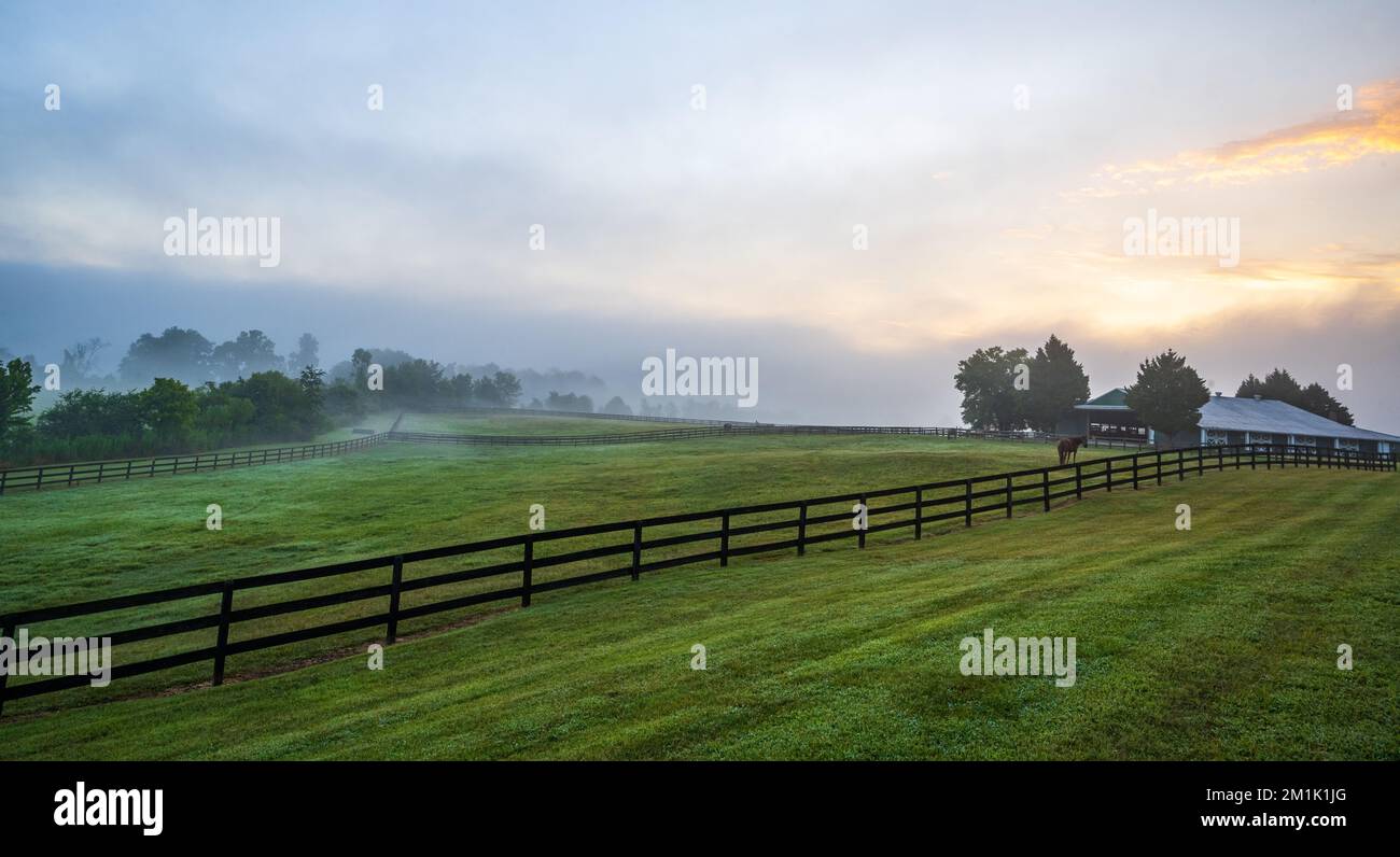 A beautiful rural view in Landrum in South Carolina Stock Photo - Alamy