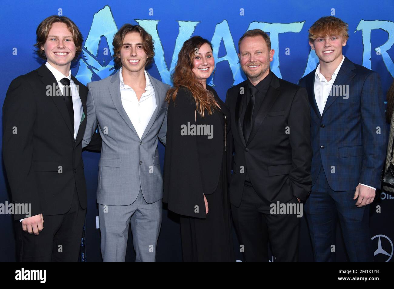 Hollywood, CA on December 12, 2022. Richard Baneham, Ashling Baneham ...