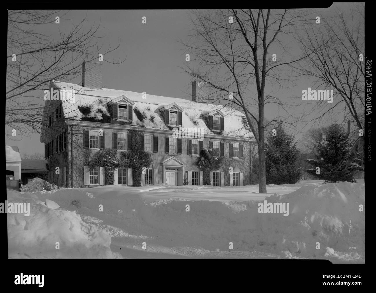 Andover, snow , Architecture, Dwellings, Snow. Samuel Chamberlain ...