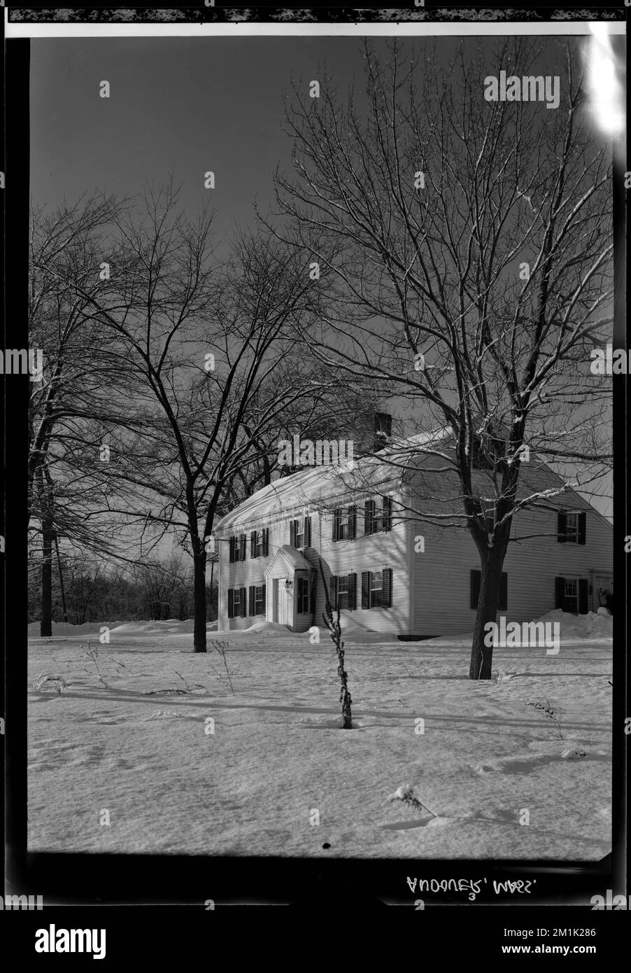 Andover, snow , Architecture, Dwellings, Snow. Samuel Chamberlain ...