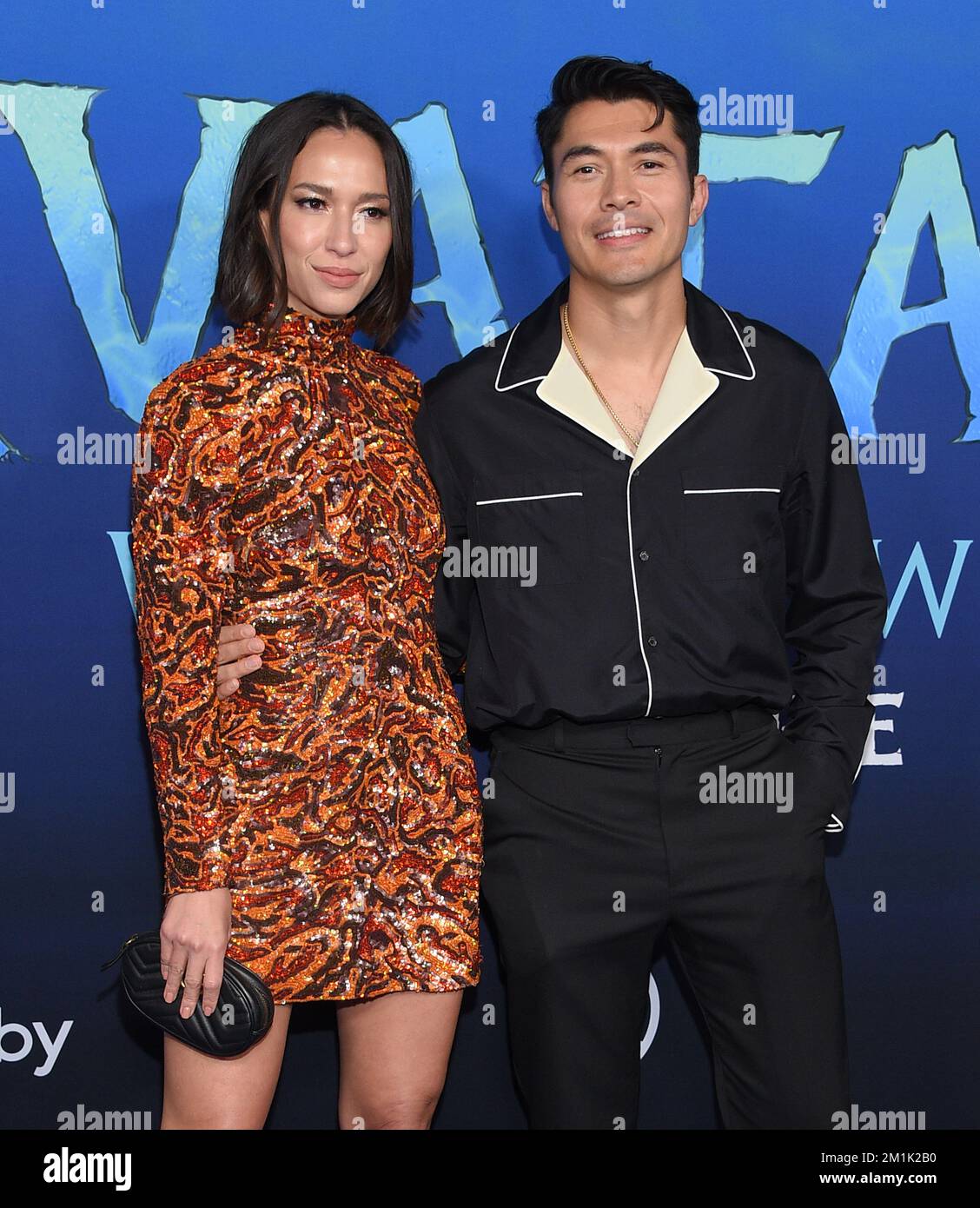 Hollywood, CA on December 12, 2022. Henry Golding and Liv Lo arriving to the U.S. premiere of ...