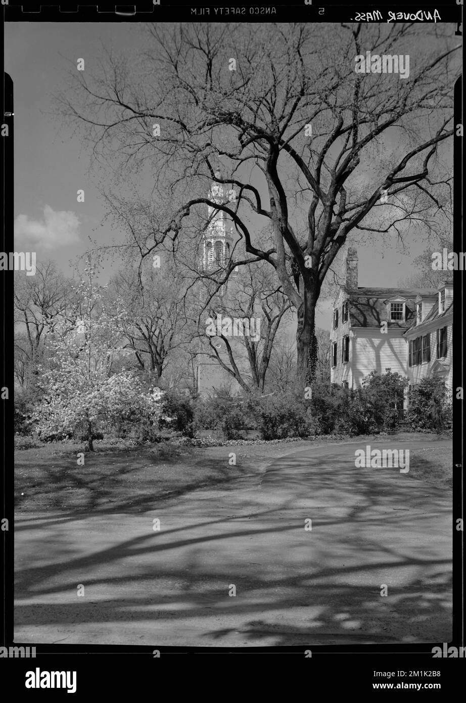 Andover, spring , Architecture, Towers, Trees, Phillips Academy. Samuel ...