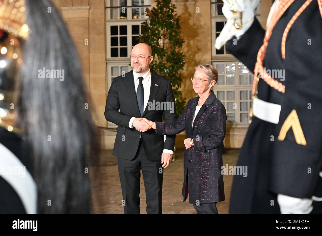 Paris, France. December 12, 2022, Denys Chmyhal, Prime Minister of ...
