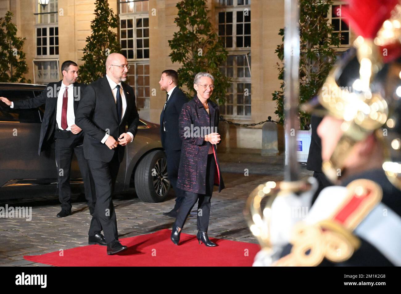 Paris, France. December 12, 2022, Denys Chmyhal, Prime Minister of ...