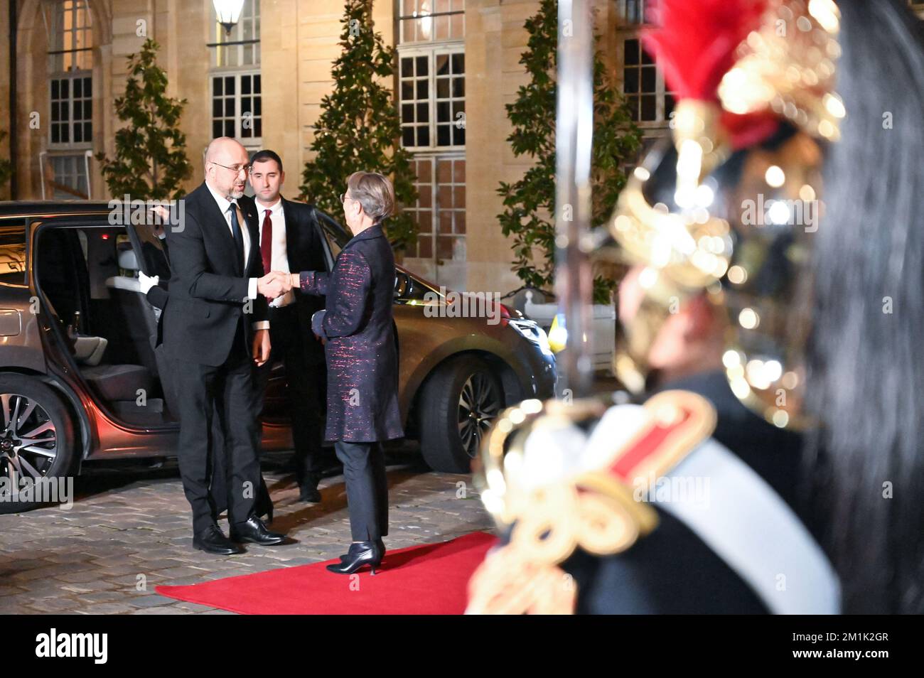 Paris, France. December 12, 2022, Denys Chmyhal, Prime Minister of ...