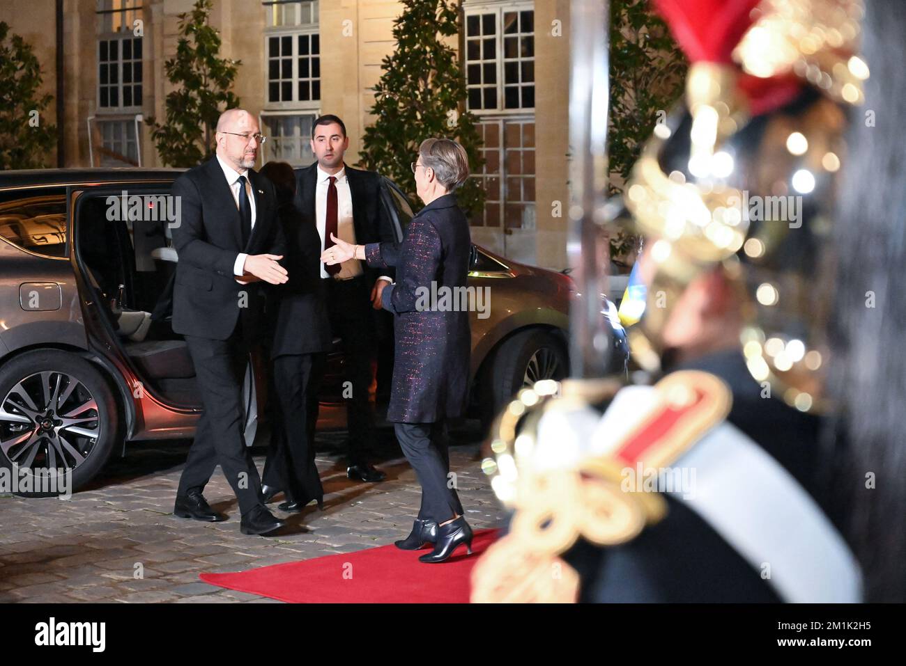 Paris, France. December 12, 2022, Denys Chmyhal, Prime Minister of ...