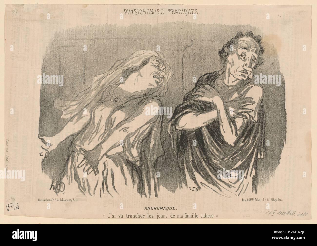 Andromaque. Honoré Daumier (1808-1879). Lithographs Stock Photo - Alamy
