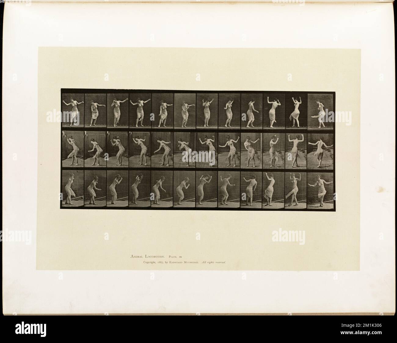 Animal locomotion. Plate 191 , Women, Dance, Human locomotion, an ...