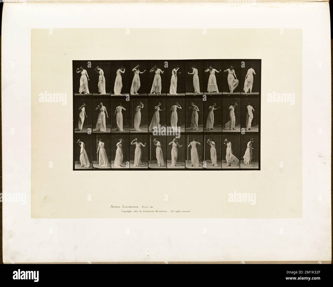 Animal locomotion. Plate 194 , Women, Dance, Human locomotion, an ...