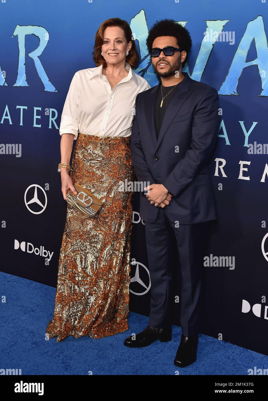 Los Angeles, CA on December 12, 2022. Sigourney Weaver and The Weeknd ...