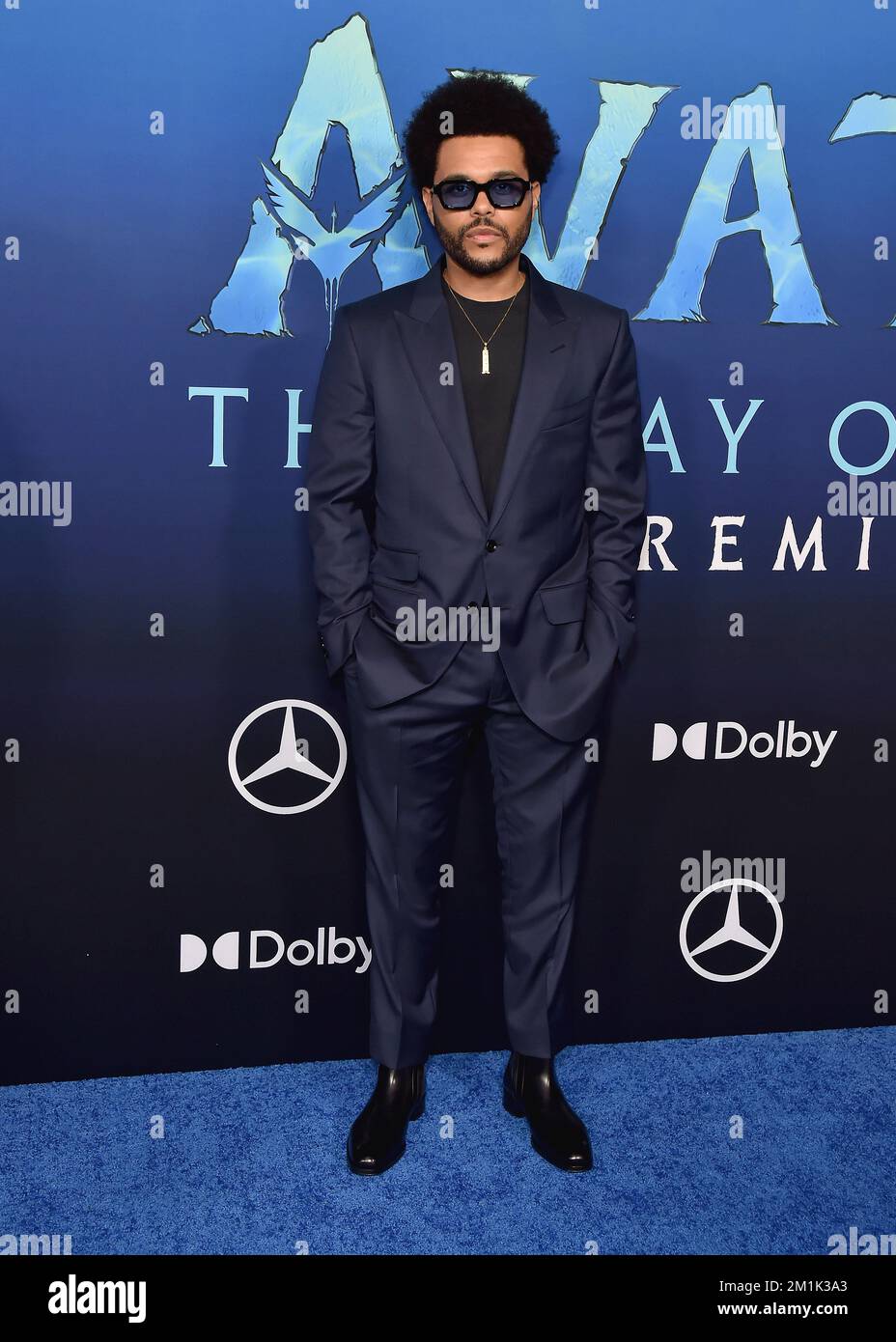 Los Angeles, CA on December 12, 2022. The Weeknd walking the red carpet ...