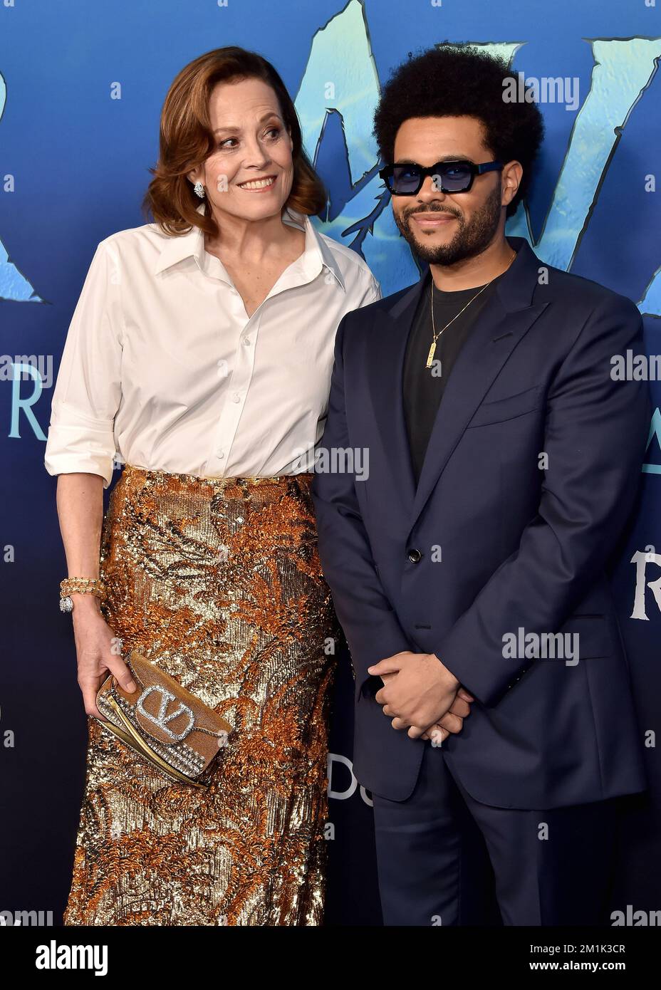Los Angeles, CA on December 12, 2022. Sigourney Weaver and The Weeknd ...