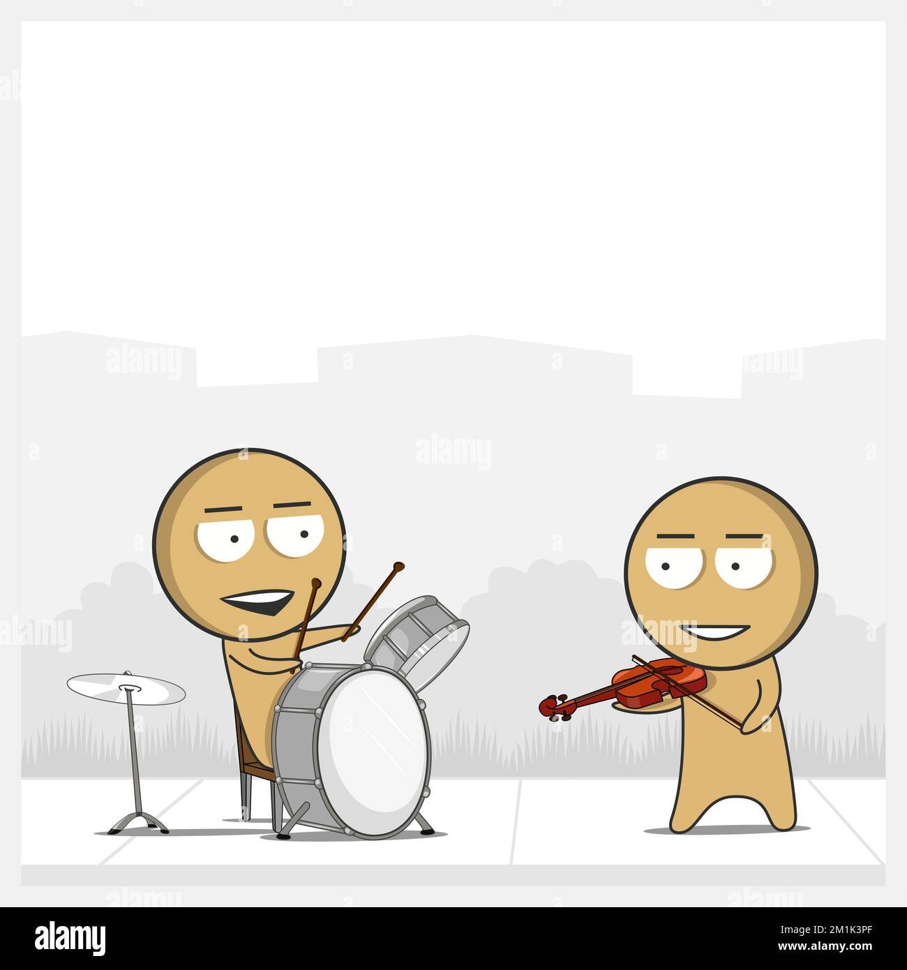 Band performing at a concert Stock Vector Images - Alamy