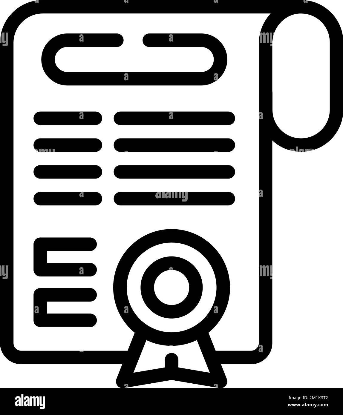 Education diploma icon outline vector. Child study. Safe return Stock ...