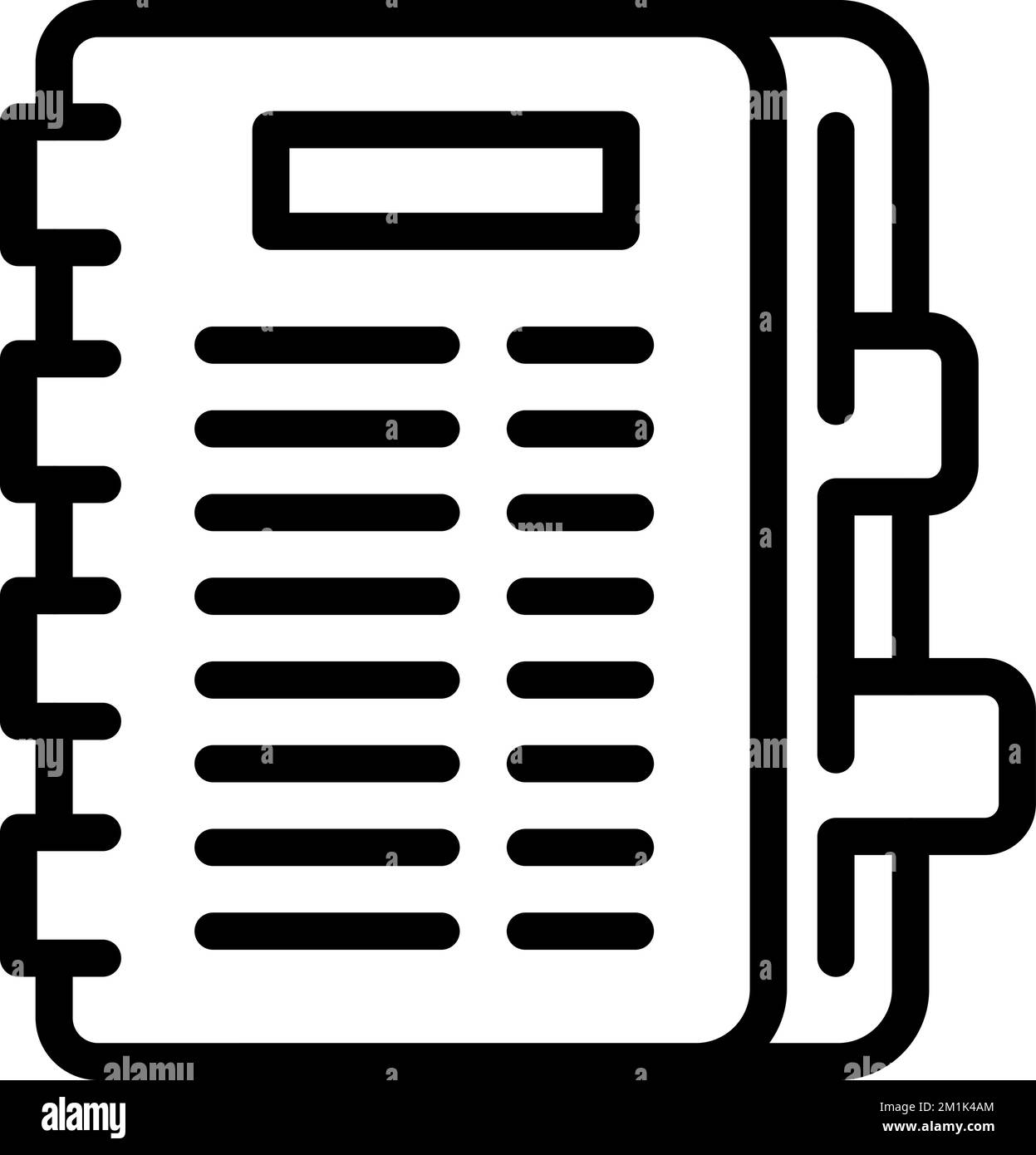 Safe notebook icon outline vector. Class child. Return safety Stock ...