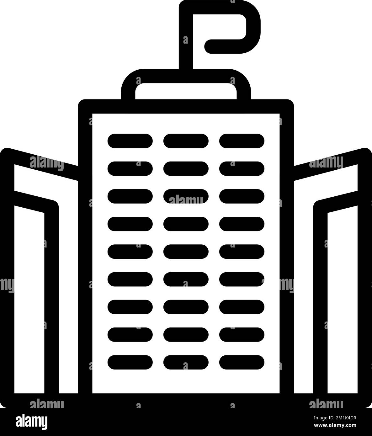 University building icon outline vector. Class study. Safety return ...