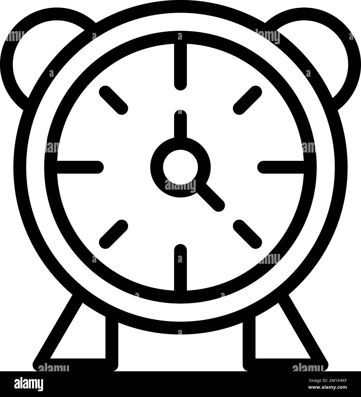 School alarm clock icon outline vector. Safety study. People safe Stock ...