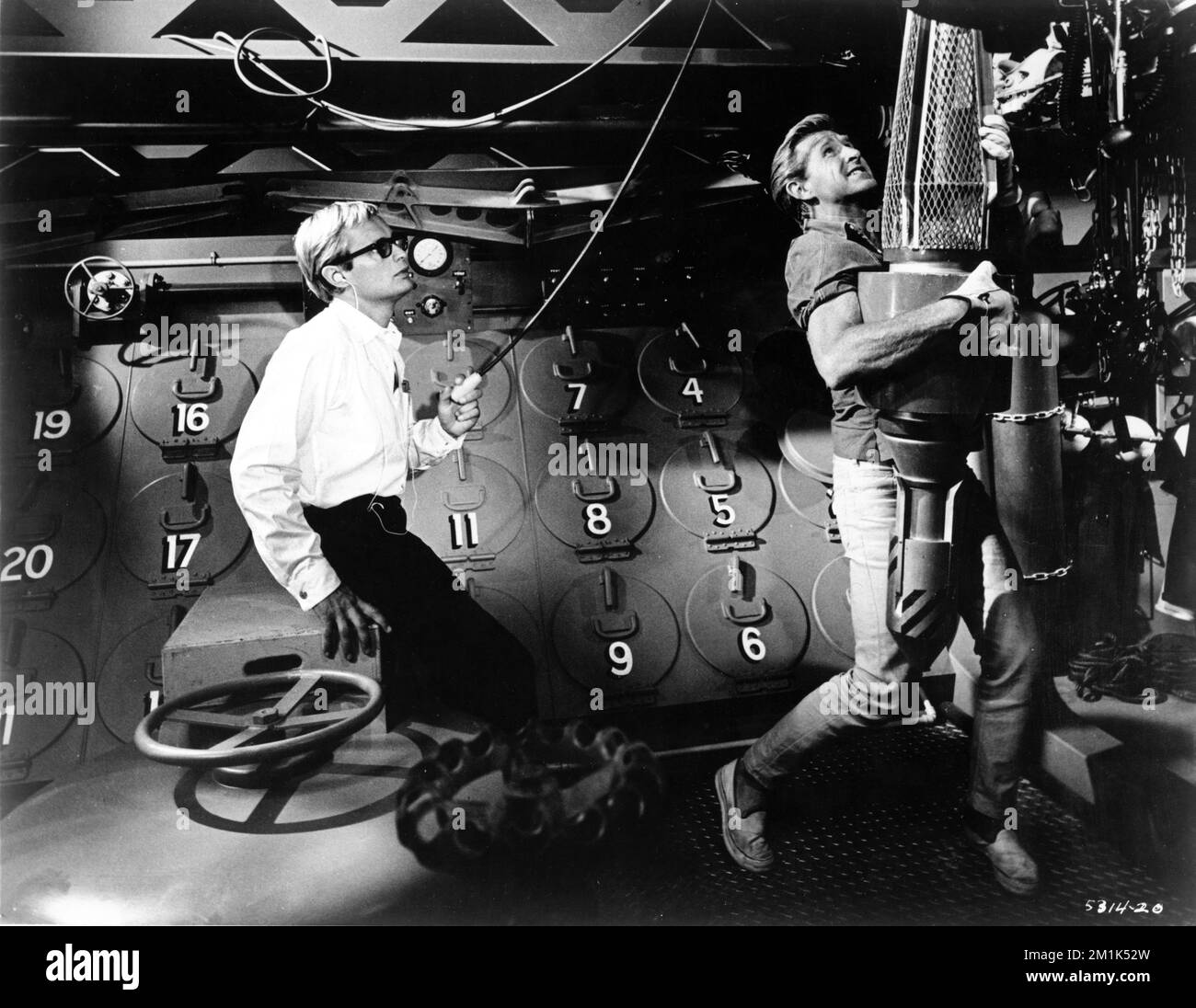 DAVID McCULLUM and LLOYD BRIDGES in AROUND THE WORLD UNDER THE SEA 1966 ...