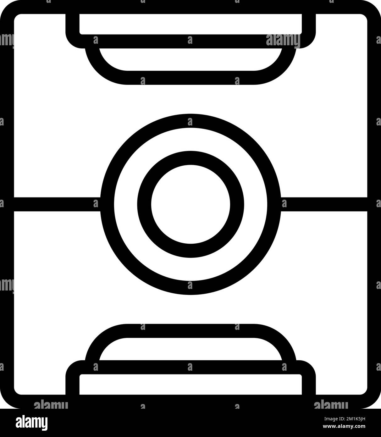 Soccer field camp icon outline vector. Play goal. Training team Stock ...