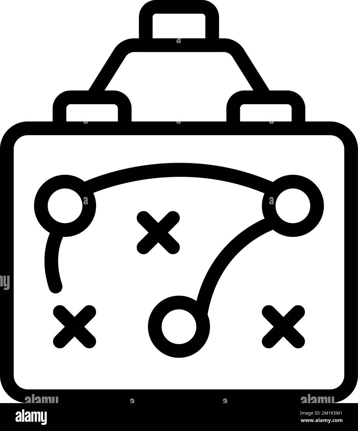 Tactical board icon outline vector. Camp sport. Training team Stock ...