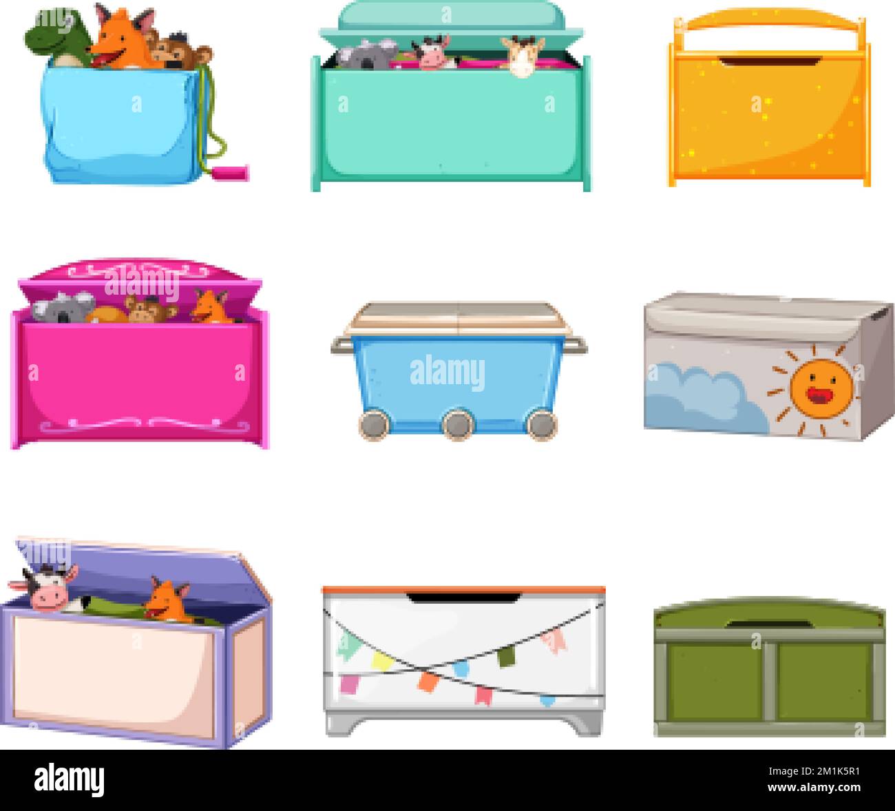 toy box set cartoon vector illustration Stock Vector Image & Art - Alamy