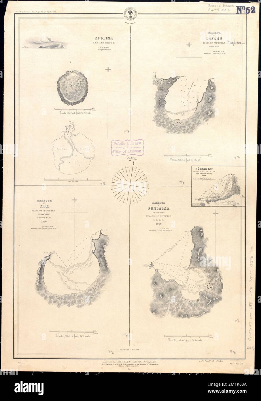 Apolima, Samoan Group ; Harbour of Oafonu, Isld. of Tutuila, north side ...