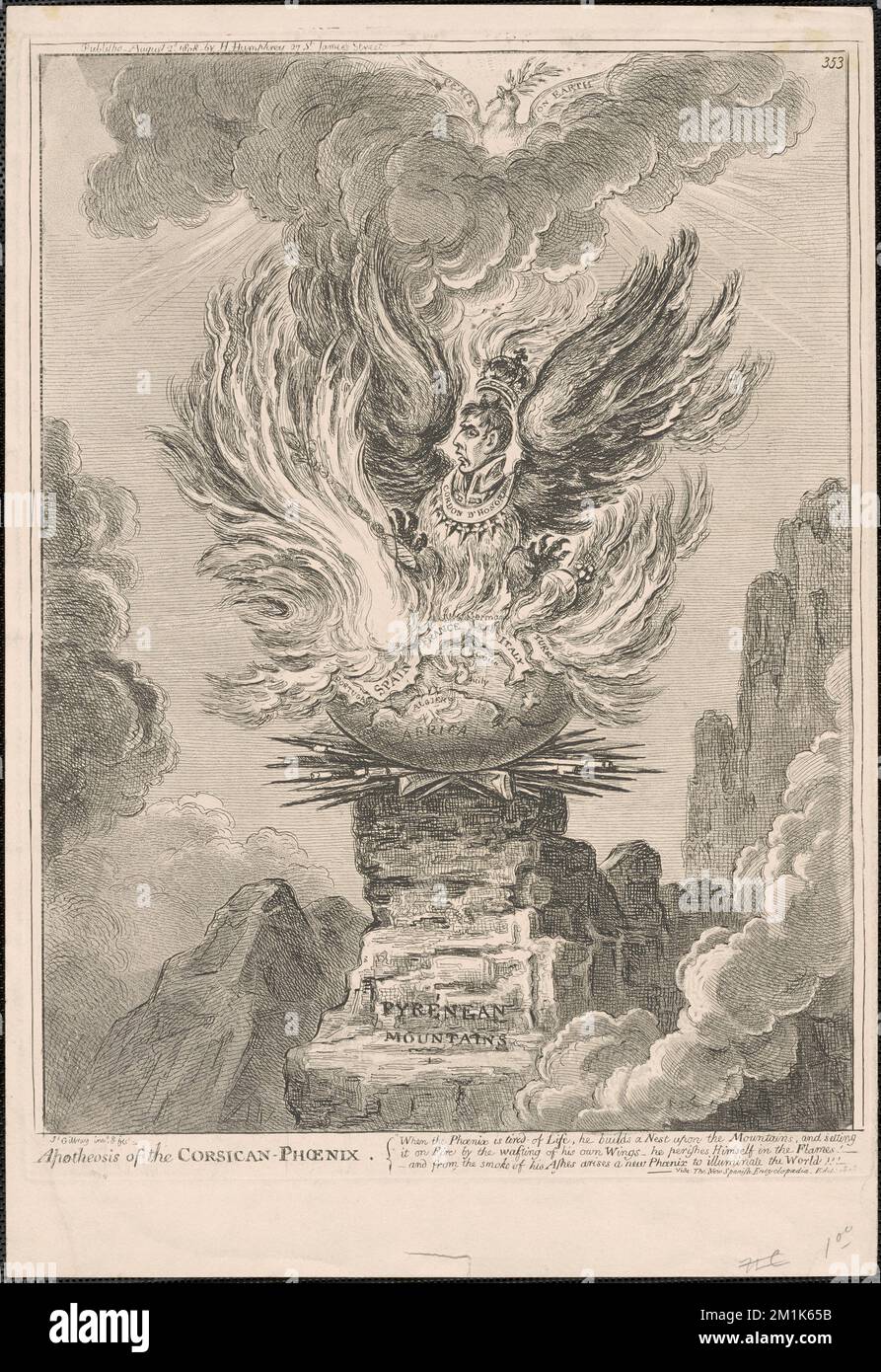 Apotheosis of the Corsican-phoenix , Emperors, Phoenix Mythical bird ...