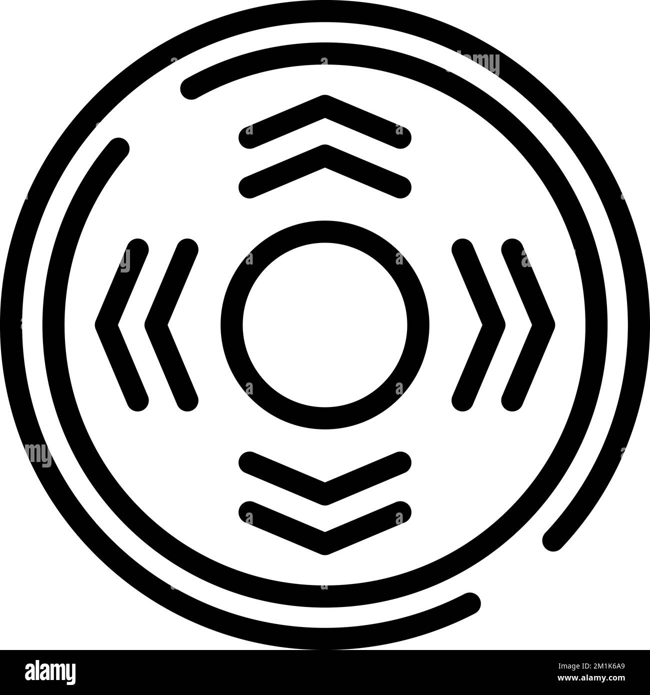 Controller gamer icon outline vector. Digital device. App video Stock ...