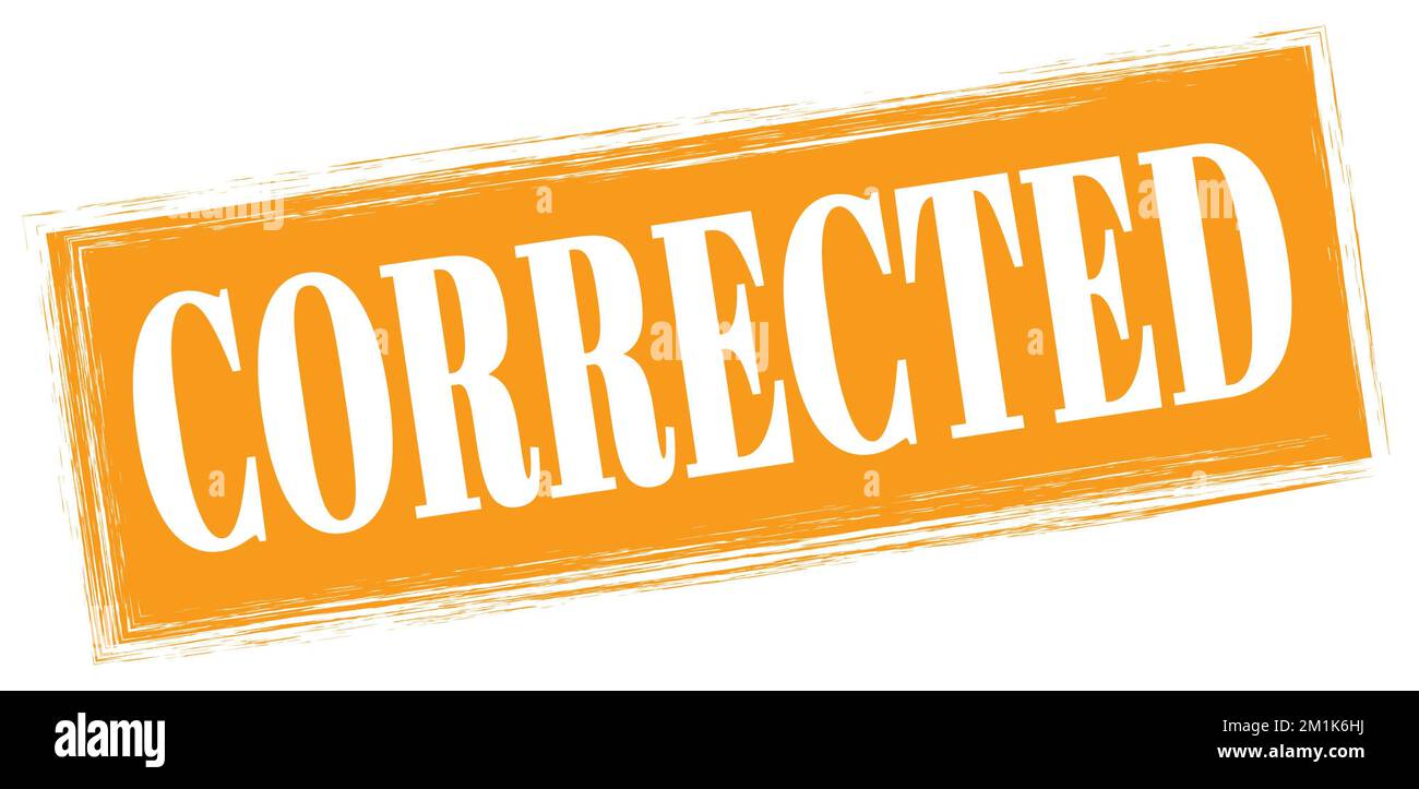 Corrected word Cut Out Stock Images & Pictures - Alamy