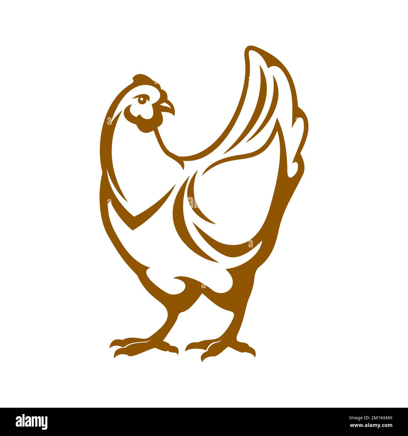Chicken farm icon. Hen and poultry meat butchery. Chicken meat and eggs ...