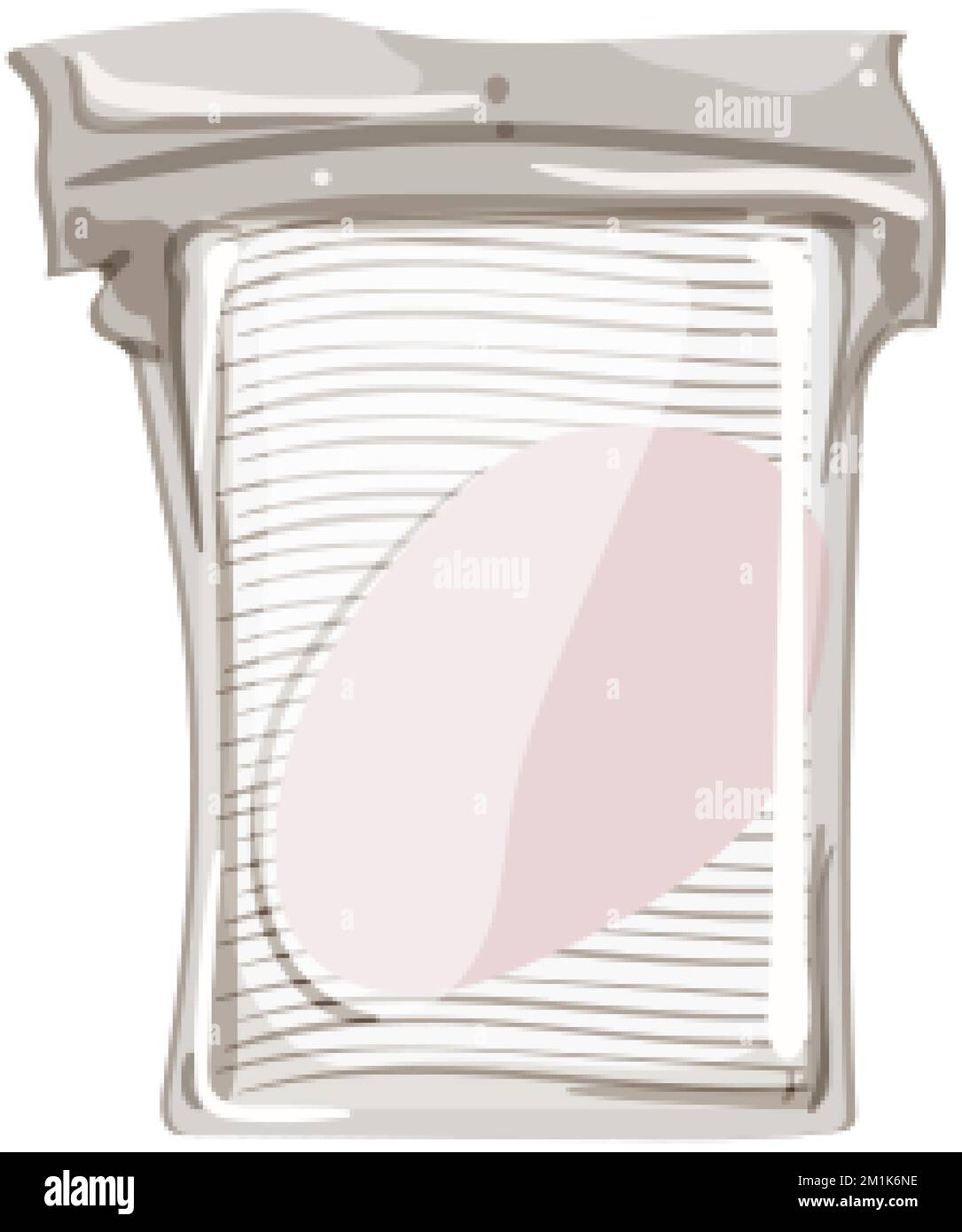 facial cotton pad cartoon vector illustration Stock Vector Image & Art ...