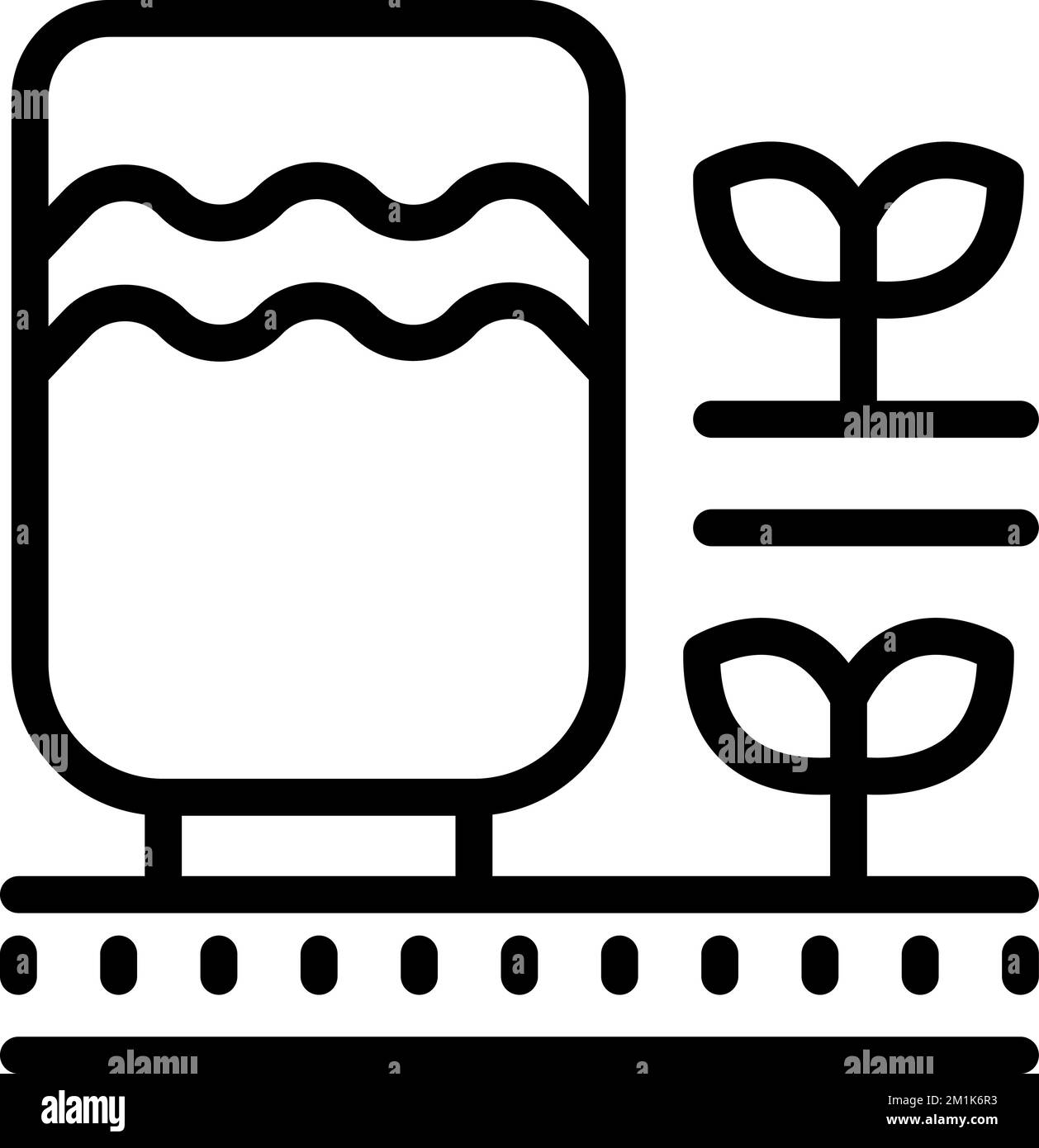 Smart system icon outline vector. Farmer future. App food Stock Vector ...