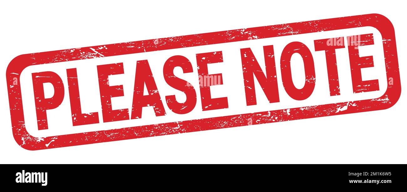 Please note stamp hi-res stock photography and images - Alamy