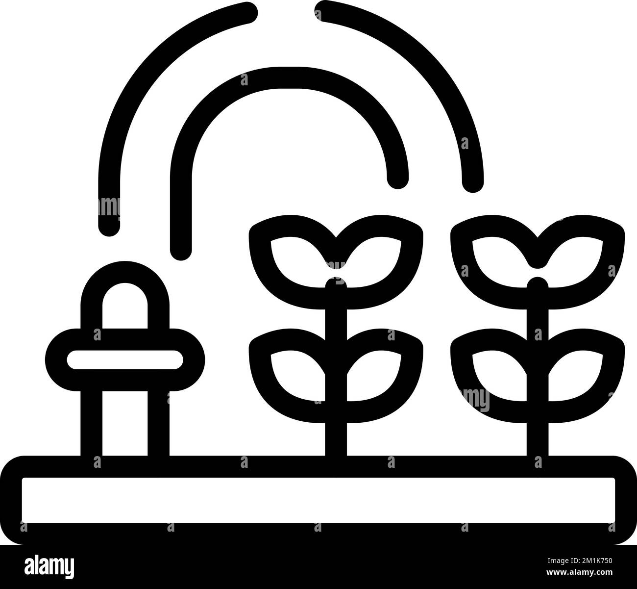 Modern farm icon outline vector. Drone system. Digital future Stock ...