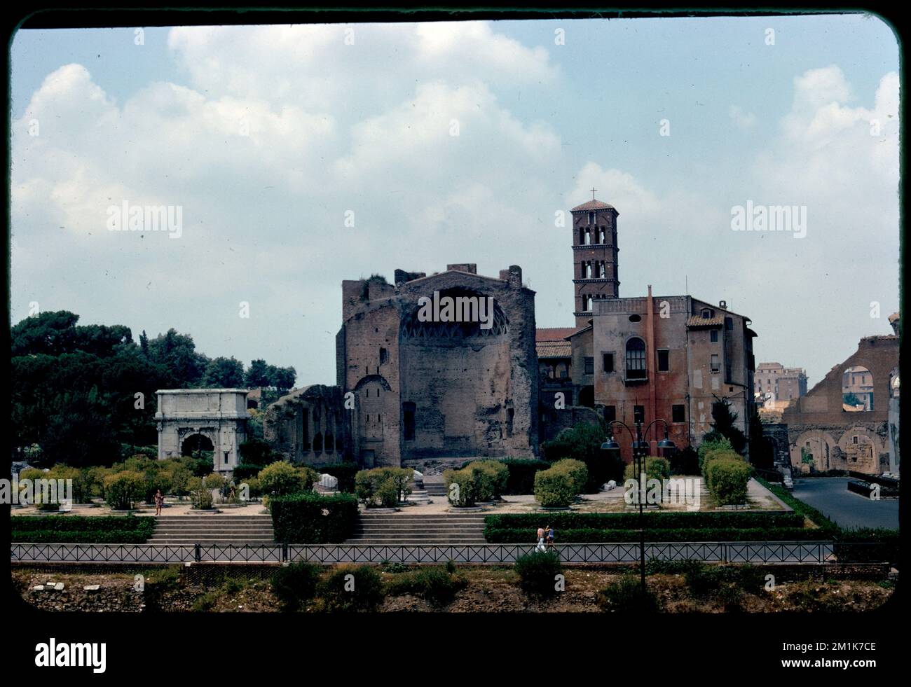 Arch of Titus, Temple of Venus and Rome, and Santa Francesca Romana ...