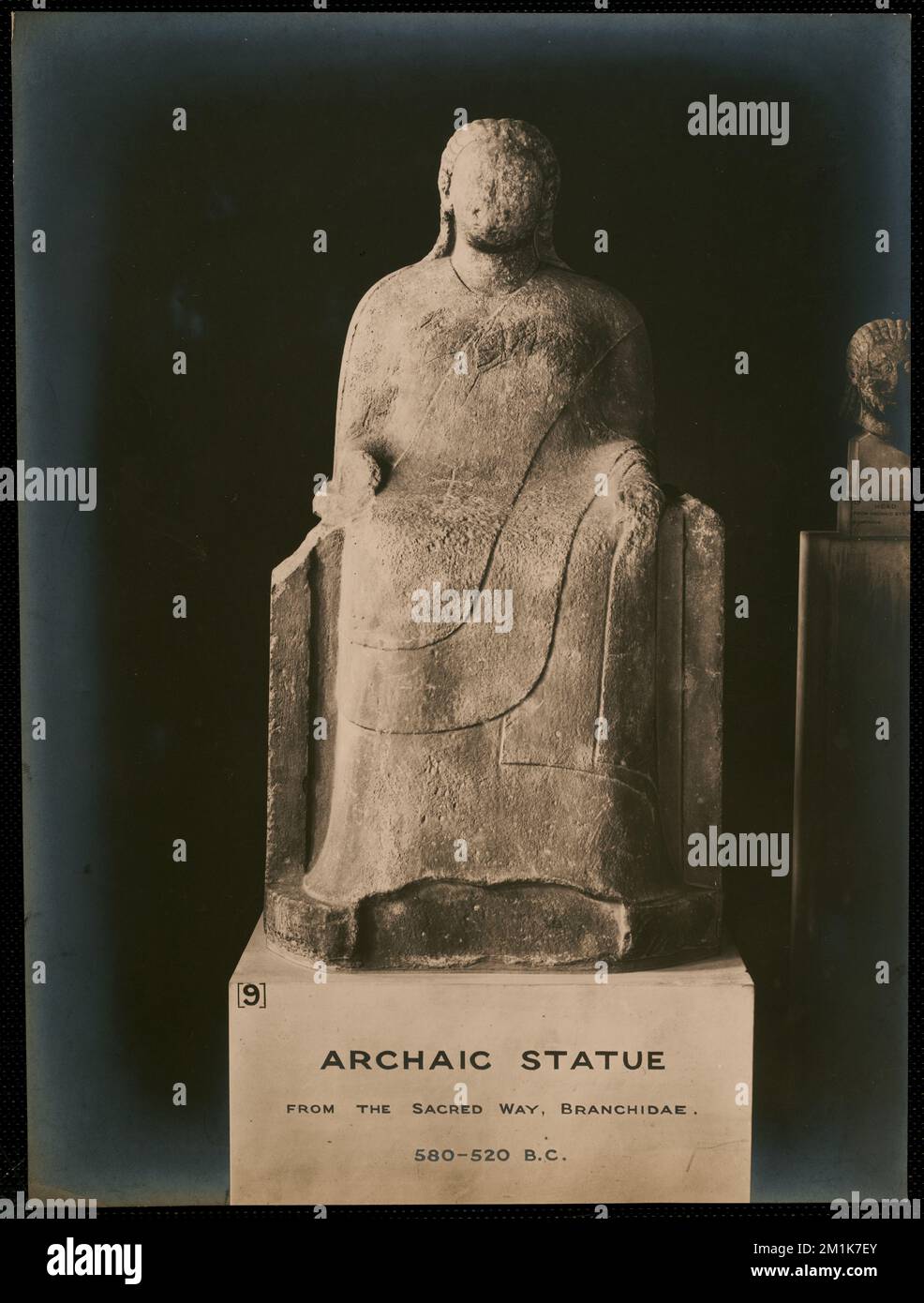 Archaic statue from the Sacred Way, Branchidae, 580-520 B. C ...