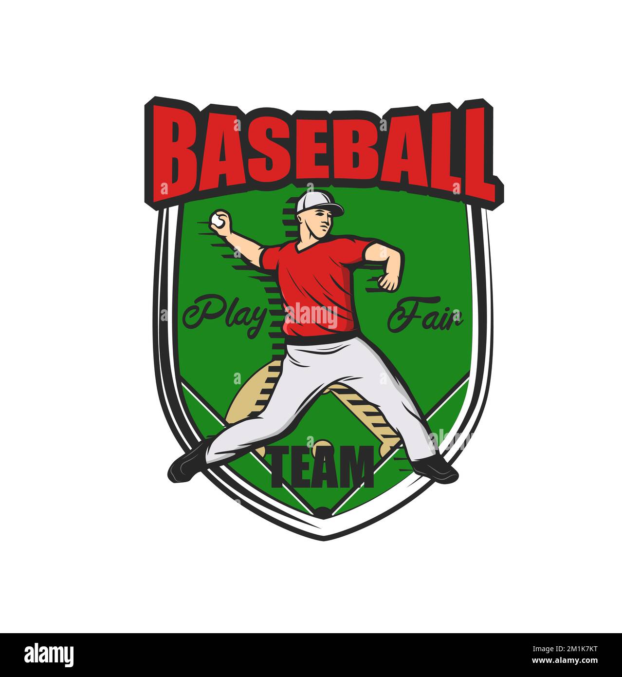 Baseball icon player pitching Stock Vector Images - Alamy