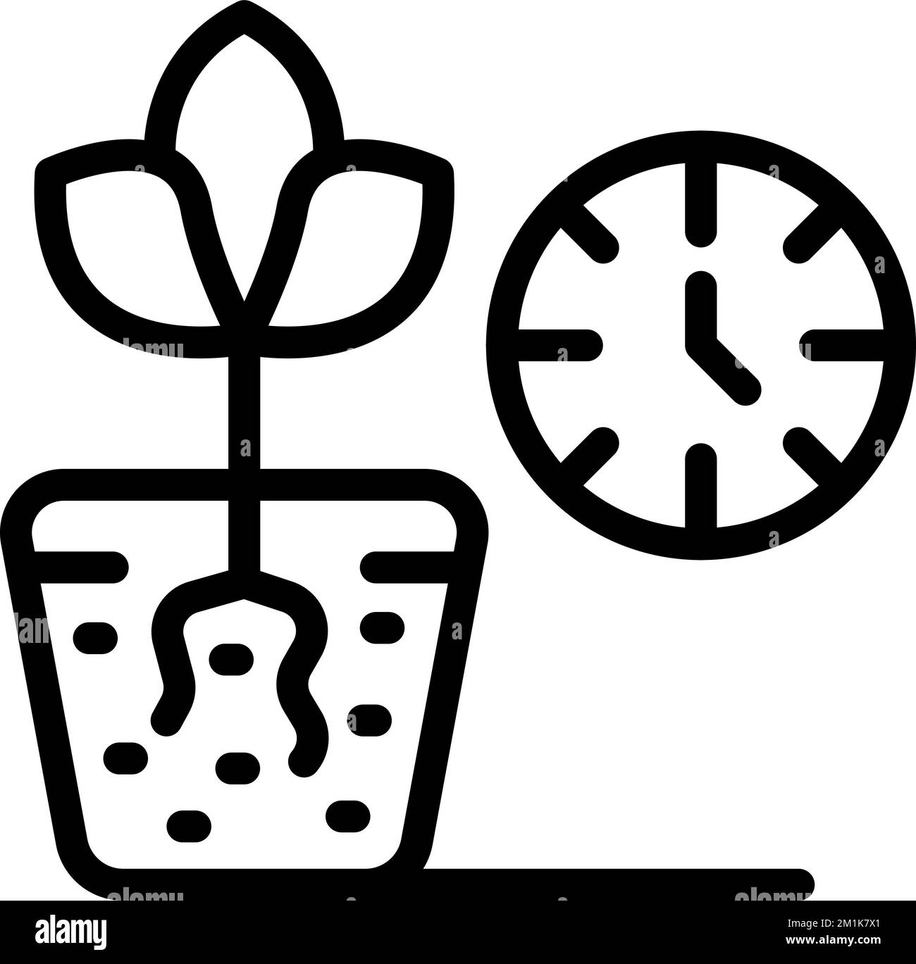Control data plant icon outline vector. Farm drone. Smart app Stock ...