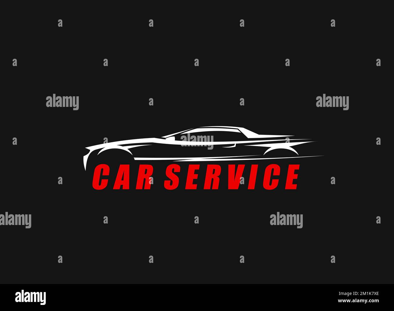 Car icon, vehicle service station or auto repair center and mechanic ...