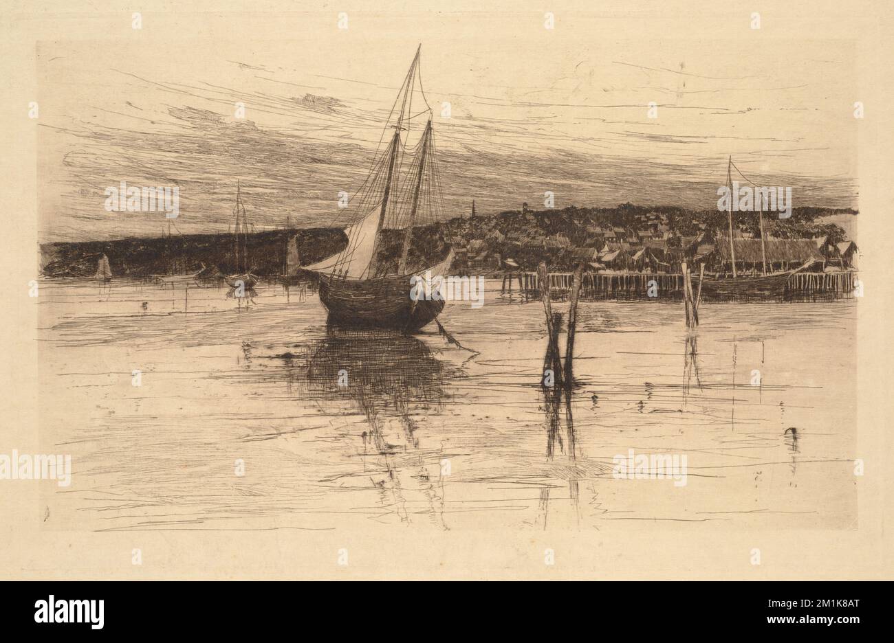 Arichat , Sailboats. Charles H. Woodbury (1864-1940). Prints Stock ...