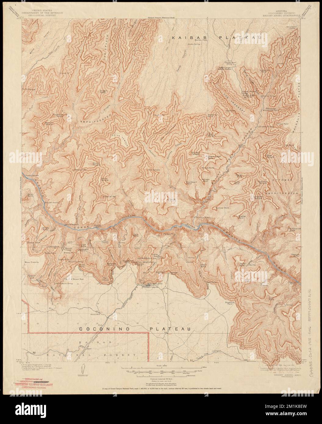 Arizona (Coconino County), Bright Angel quadrangle , Coconino County ...