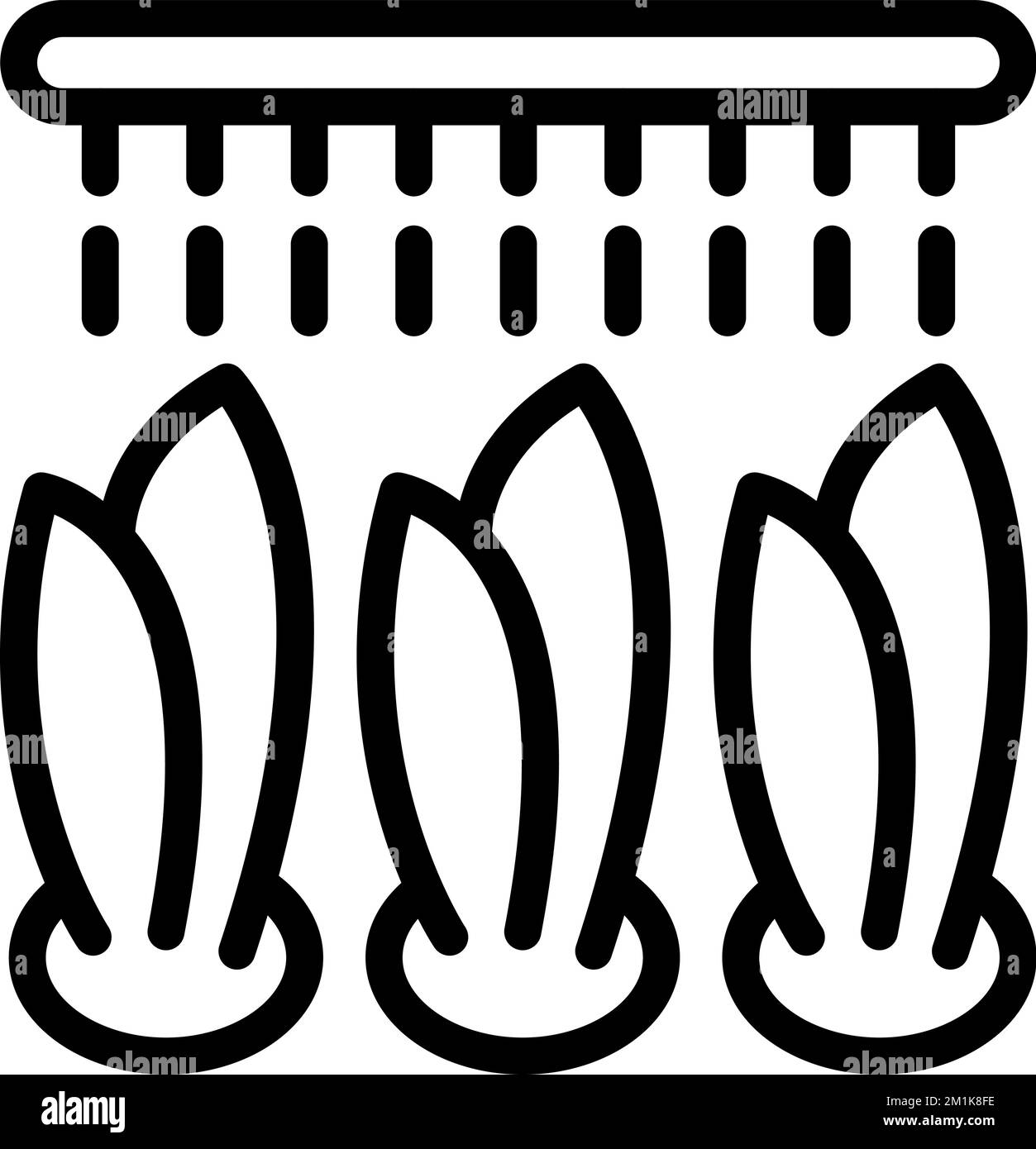 Water plant control icon outline vector. Farm digital. Sensor ...