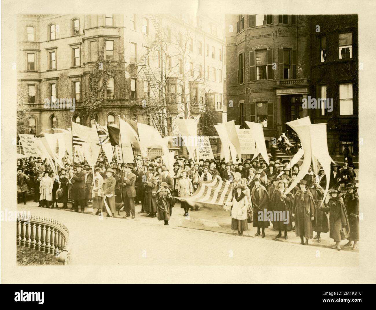 Armistice Day march in Back Bay , Parades & processions, Armistice Day ...
