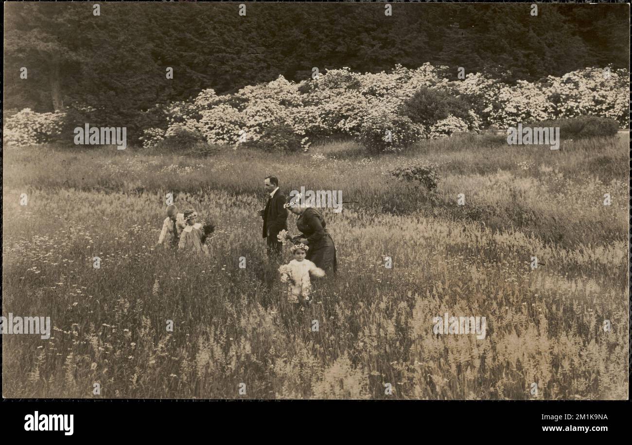 Arnold Arboretum. Herman, Lillian, Leon, Alma, Marian , Children ...